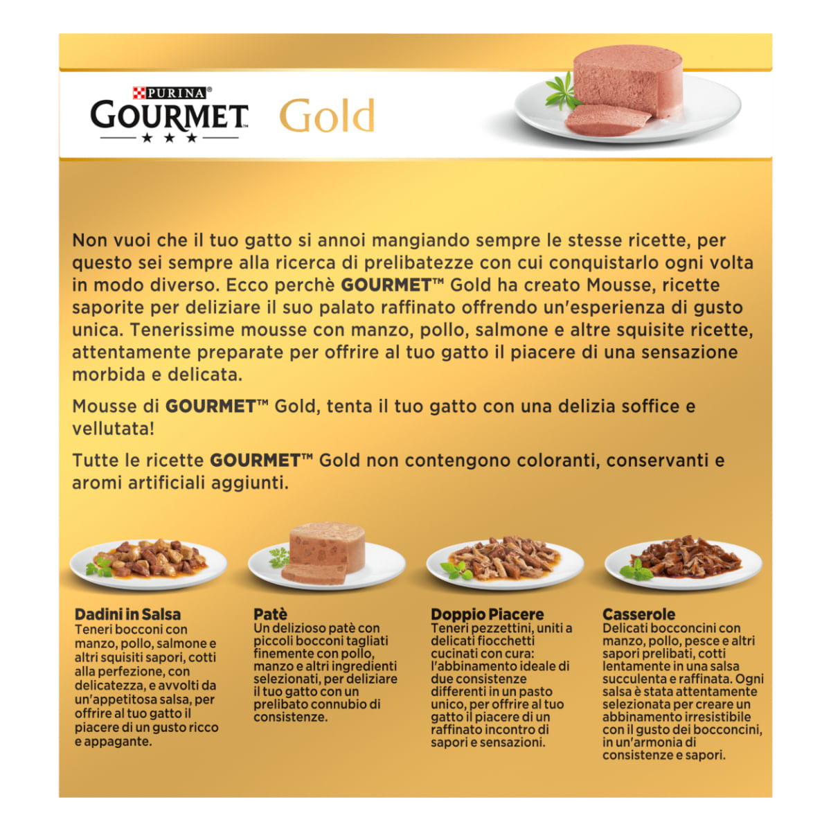 Gourmet Gold Gatto Mix Mousse Multipack 8X85g