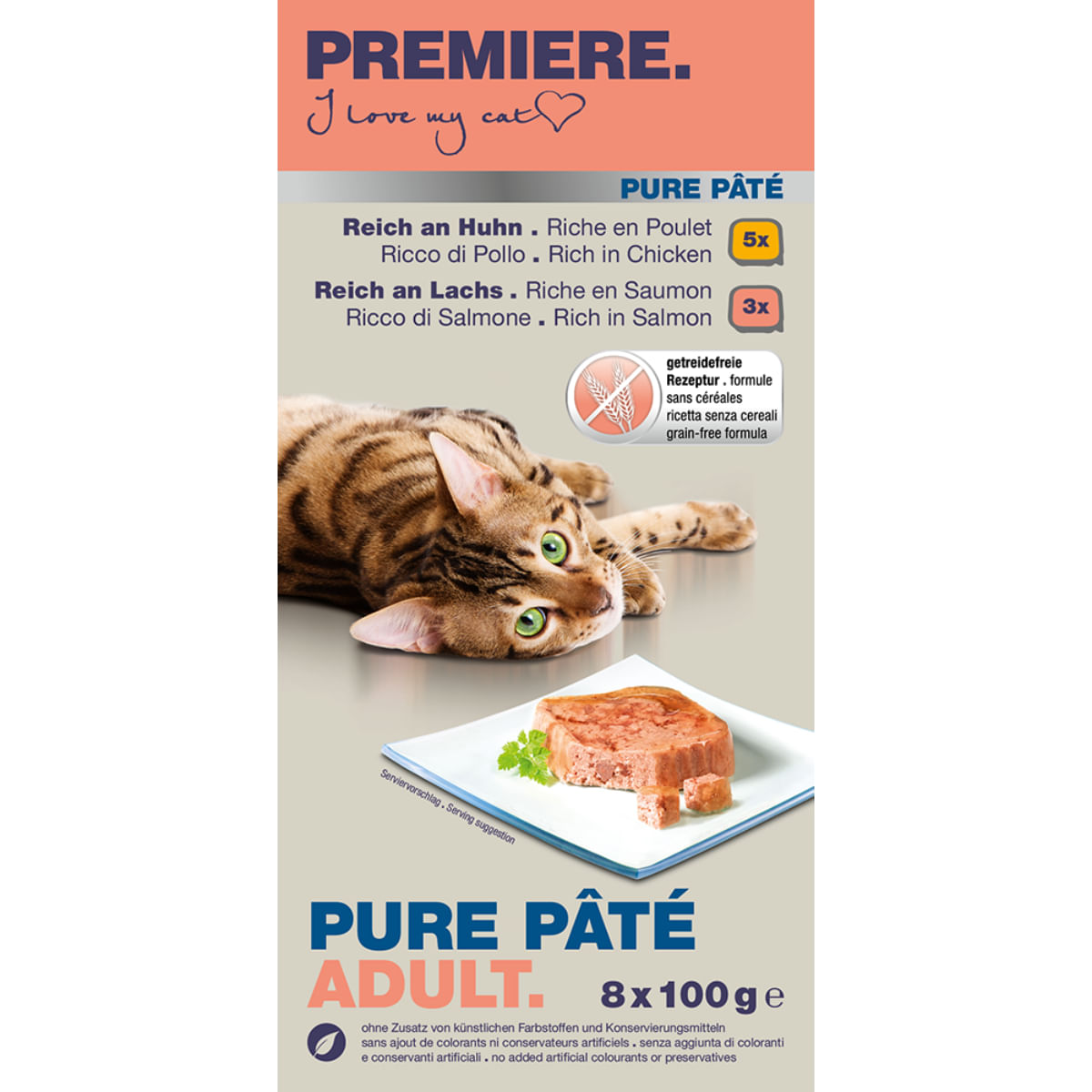 Premiere Pure Pate Multipack Pollo e Salmone | Arcaplanet