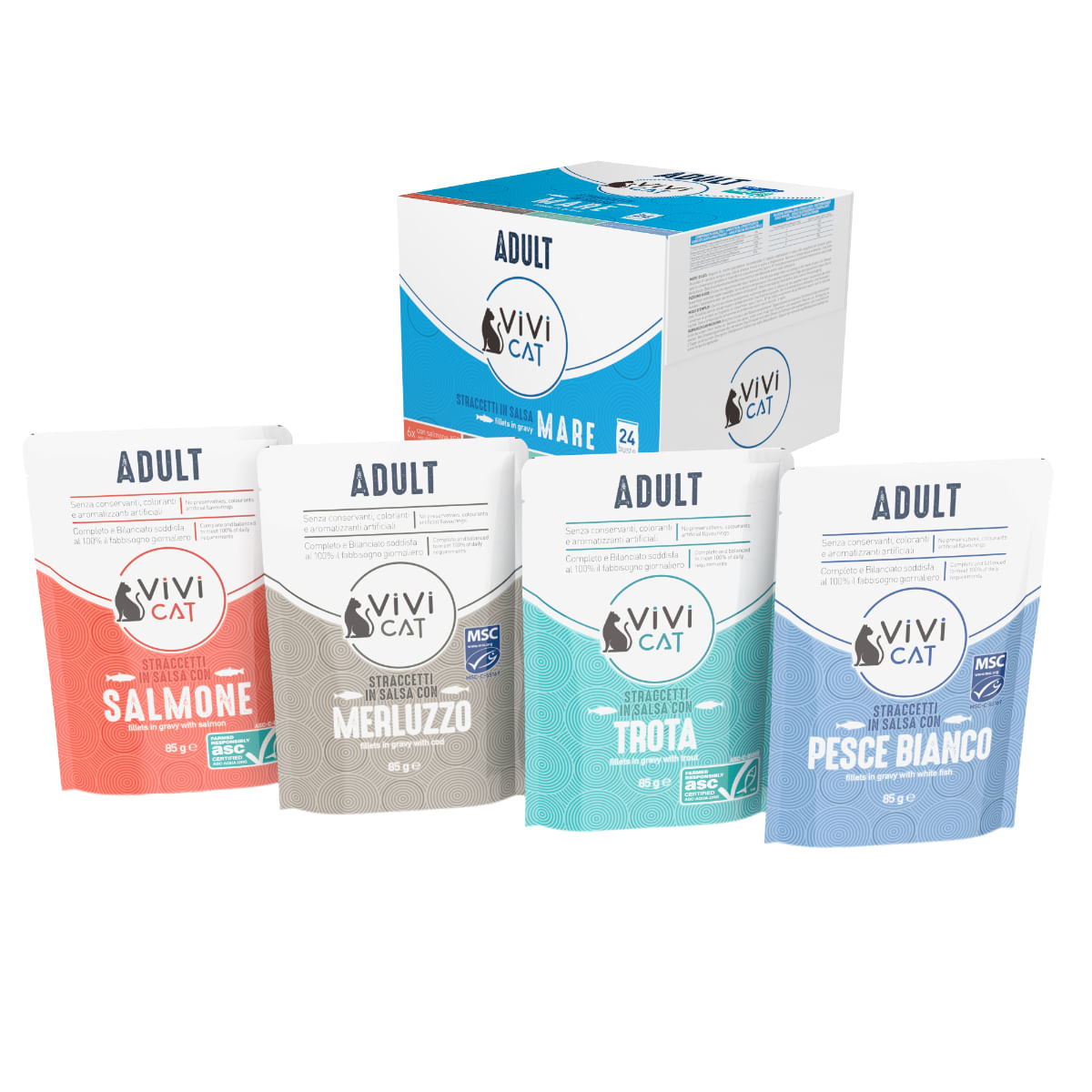 ViVi Cat Adult Busta Multipack 24x85g | Arcaplanet