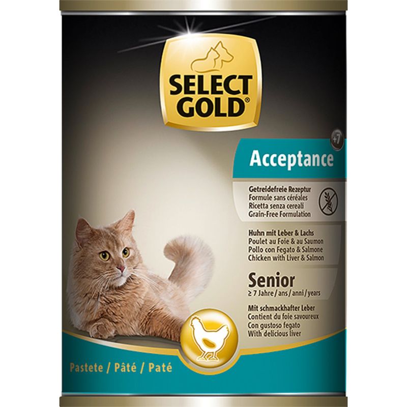 Select Gold Acceptance Cat Senior Lattina 400G - Arcaplanet.it