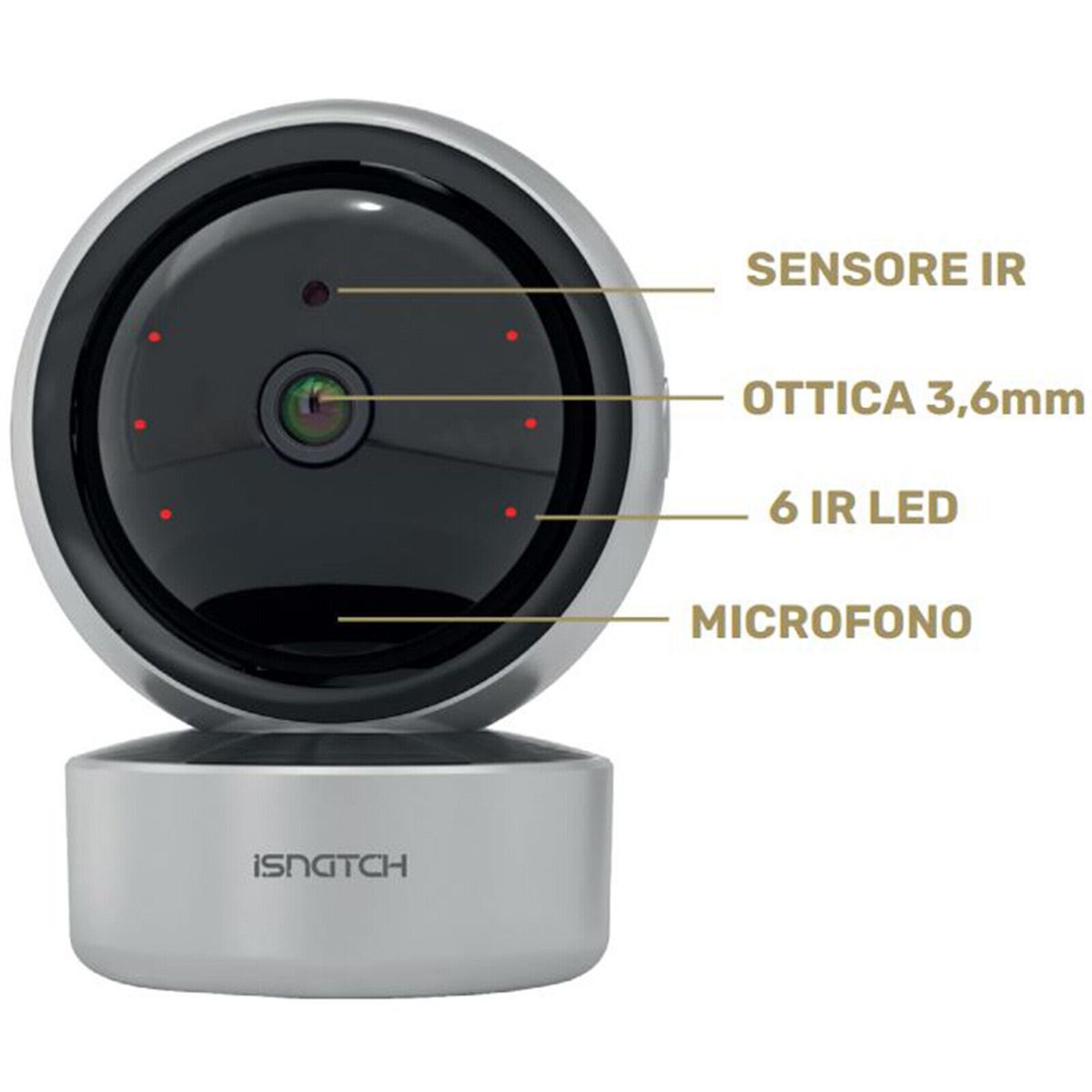 HeyCam Pro Telecamera da Interno IP WI-FI 2K - Arcaplanet.it