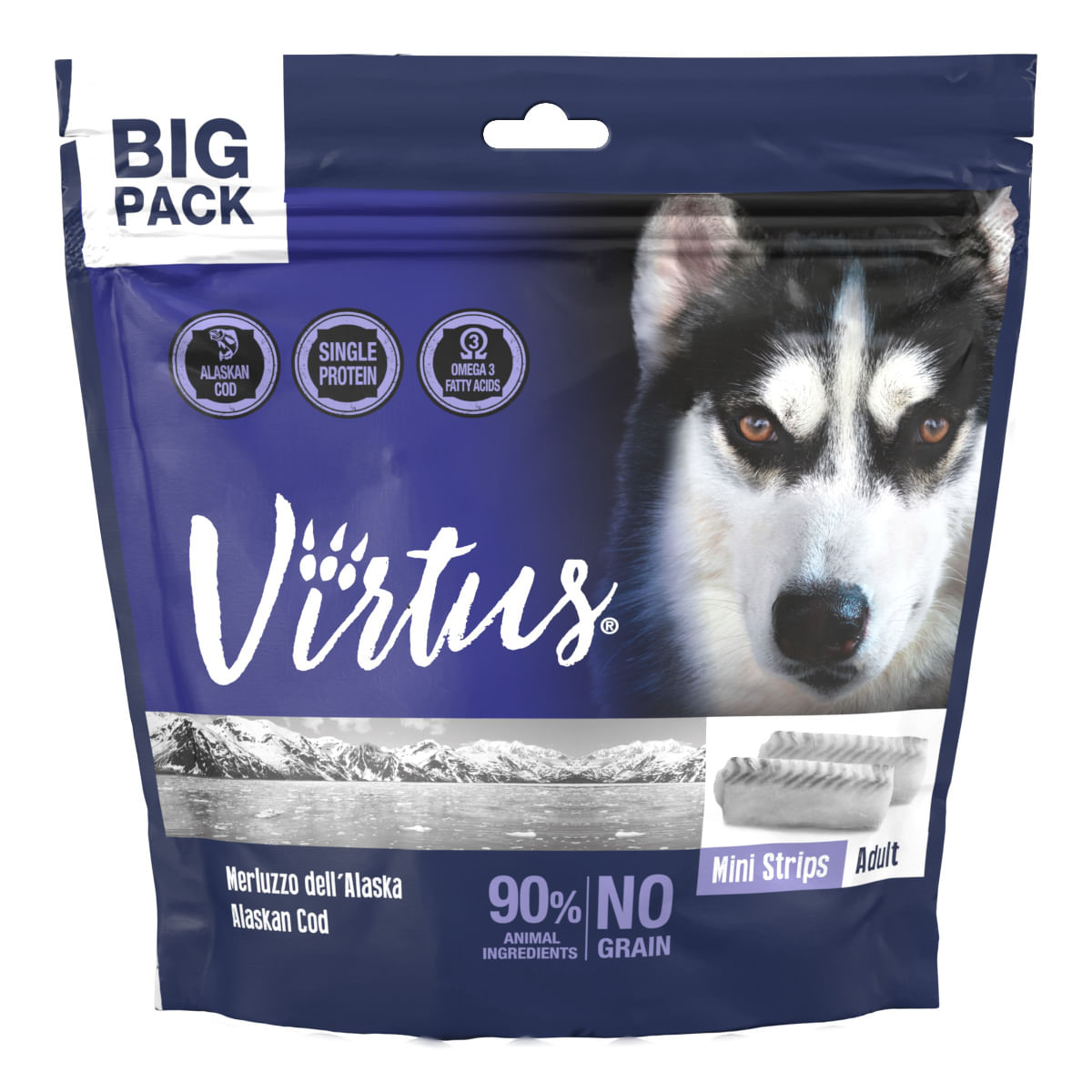 Virtus Snack Dog Mini Strips 500G | Arcaplanet