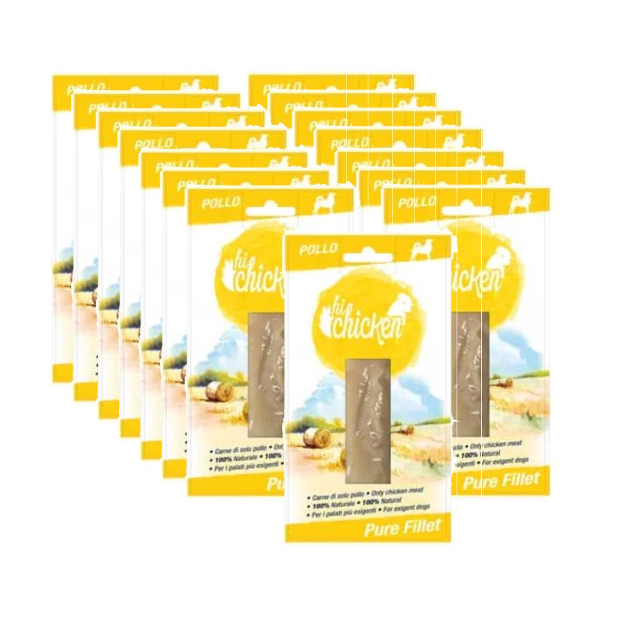 Kit Risparmio 225G Hi Chicken Snack Cat Pure Fillet - Arcaplanet.it